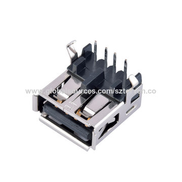 Buy Wholesale China Usb 2.0 Female 4p Right Angle A Type Connector With ...