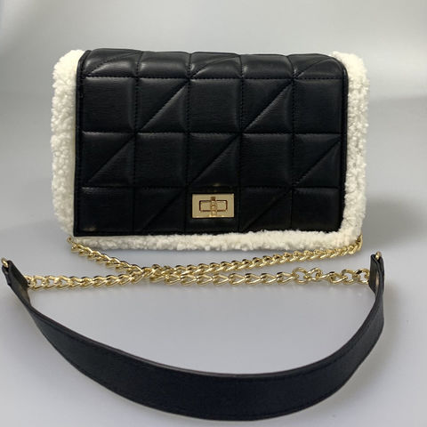 China Denim fabric with Shearing fabric edge Crossbody bag on Global ...