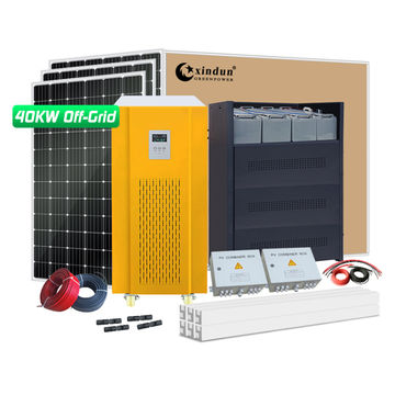 China 40KW single phase solar system off grid type ground-mounted solar ...