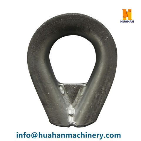 China US type gusseted heavy duty wire rope thimble, hot-dipped ...