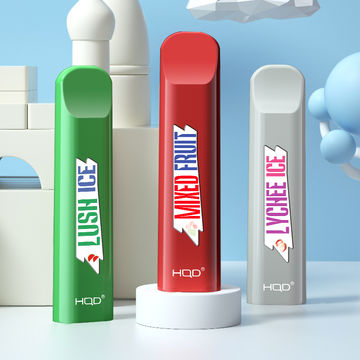 China HQD hot selling 300 puffs cuvie 1.25 ml liquid capacity 300 mah ...