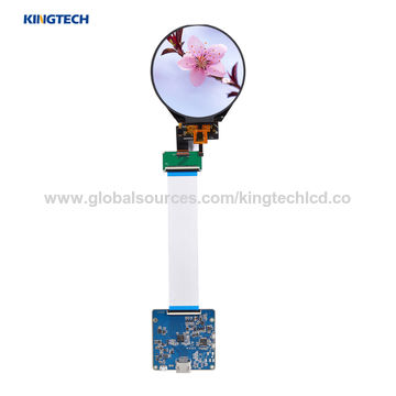 China Kingtech 3.4 inch display 800*800 MIPI 3 lane ips round lcd touch screen lcd display on ...