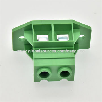 Double rows pluggable PCB terminal block 3.81mm pitch two layer right ...
