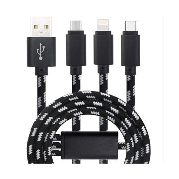 Buy Wholesale China Charger Cable Extra Long 3 In 1 Usb Cable High ...