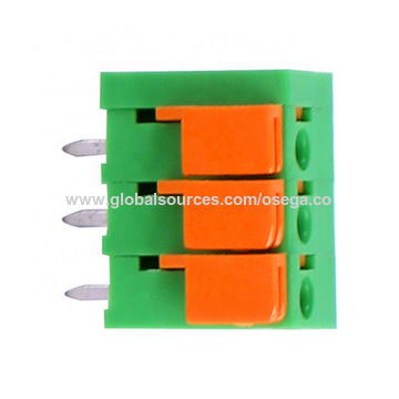 Custom made push-in wire pcb terminal block spring, terminal blocks ...