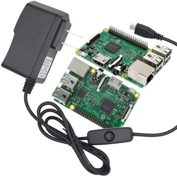Raspberry Pi 4 Power Adapter ON/OFF Switch 5V3A USB Charger EU Plug ...
