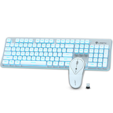 China Shenzhen Oem PC White Light Metal Board Keyboard And Mouse ...