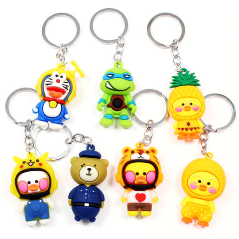 Buy Wholesale China Pvc Keychains Customizable 3d Cute Cartoon ...