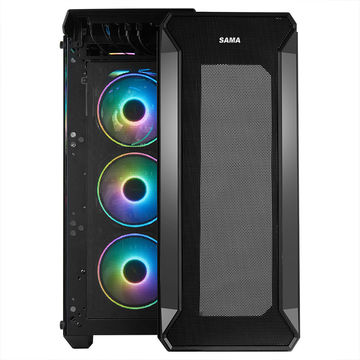 China SAMA Full metal mesh gaming pc case on Global Sources,gaming case ...