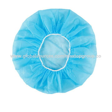 Buy Wholesale China Non Woven Bouffant Cap Blue Disposable Caps With ...