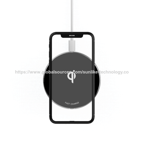 China Aluminum shell & glass surface wireless charging pad, Max.15W on ...