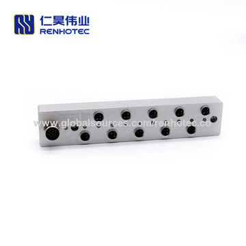 China Power 10 Port 3 Pin Female M8 Distribution Block on Global ...