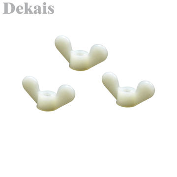 M4 M5 M6 M8 M10 M12 black and white plastic nylon wing nut, plastic ...