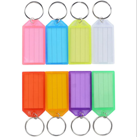 Buy Wholesale China Uniclife 20 Pack Tough Plastic Key Tags With Split ...