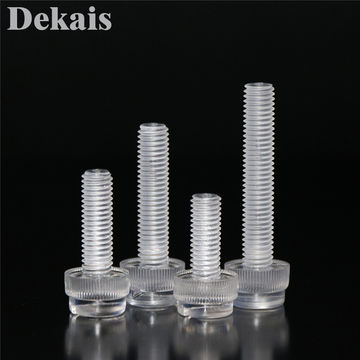 M5M10M12 Acrylic Slotted plastic screw nylon screws for appearance ...