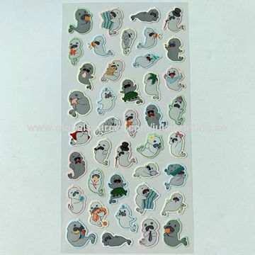 Custom Transparent Waterproof Die Cut Sticker Sheet $0.08 - Wholesale ...