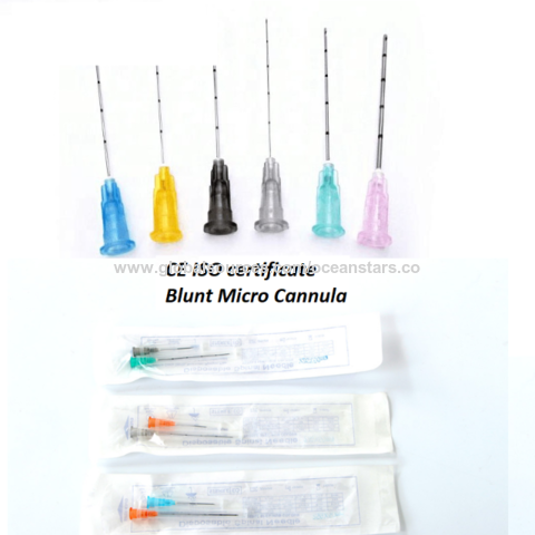 China Micro Cannula for Dermal Filler Injections Needle 18g 21g 22g 23G ...
