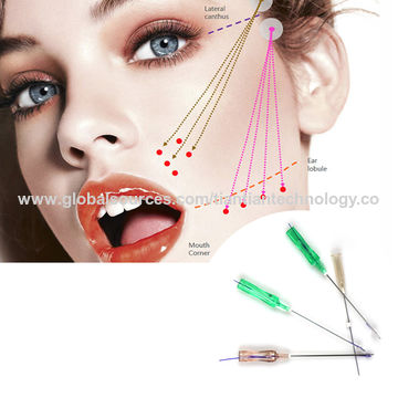 Korea Effective Multi Thread 10 Lines 23G 38mm cosmetic disposable v line face pdo pcl plla lift ...