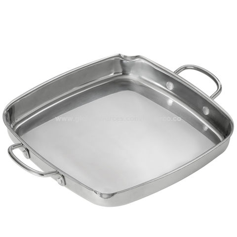 Buy Wholesale China Stainless Steel Square Grill Pan & Grill Pan 35 X ...
