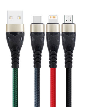 Custom jacket and shell usb-A to lightning C94 connector cable charging ...