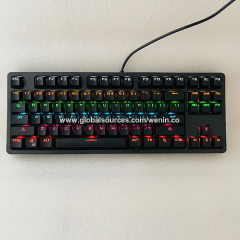 Buy Wholesale China Wired Gaming Keyboard 87 Keys With Rgb Mechanical ...