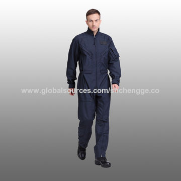 Inherently flame resistant flight suits Navy blue flight coverall ...
