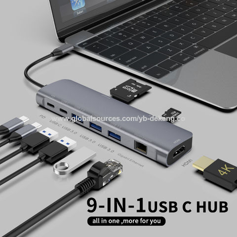Buy Wholesale China 9 In 1 Usb C Hub Universal Docking Station With ...