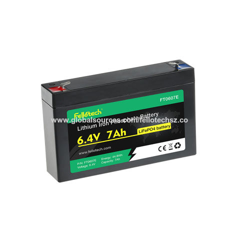 China High quality rechargeable UPS battery 6V 7Ah LiFePO4 battery ...