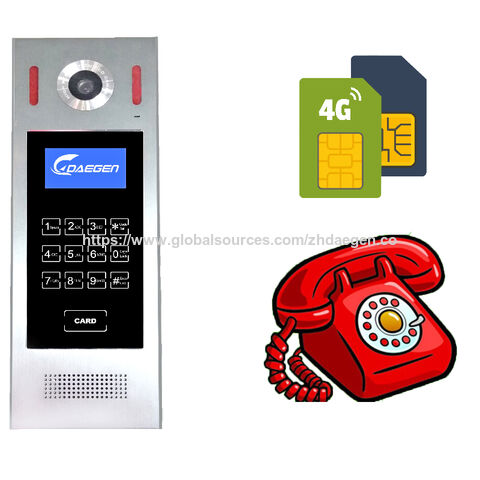 Wireless Door Lock Gate Opener Operator 4g/3g/gsm Intercom System With ...