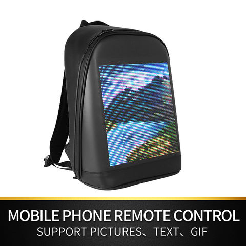 China Custom DIY Dynamic LED Display Backpack for Travelling on Global ...