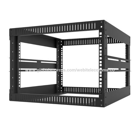 6U,9U,12U,15U,18U Network Wall Mount 4 Posts Open Rack,SPCC Cold Rolled ...