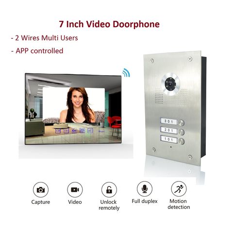 China Video door phone 2 wires smart home APP mobile phone controlled ...