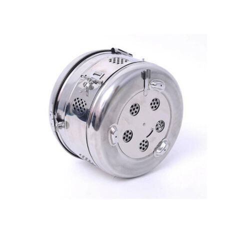 20cm Stainless Steel 201 Autoclave Surgical Drum Instruments For ...