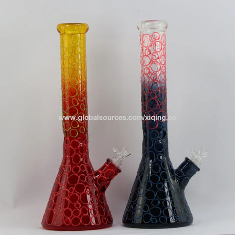 China Glass bong 16inch 9mm 3D Art Painting Beaker, Glass Smoking Pipe ...