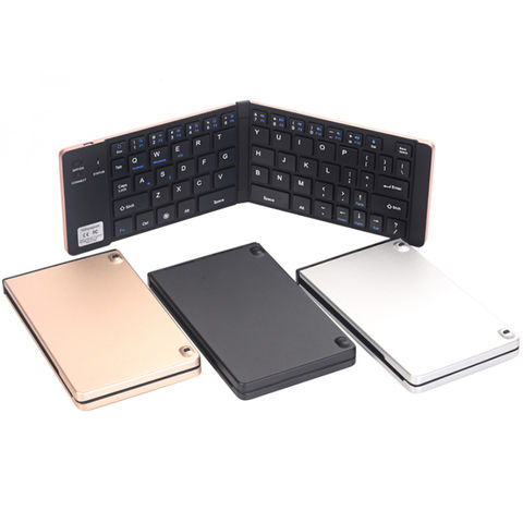 Portable folding bluetooth keyboard ultra-thin mini home office for ...