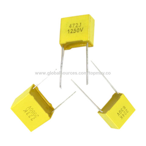 China Mini Box Metalized Polyester Film Capacitors, Suitable for Direct ...
