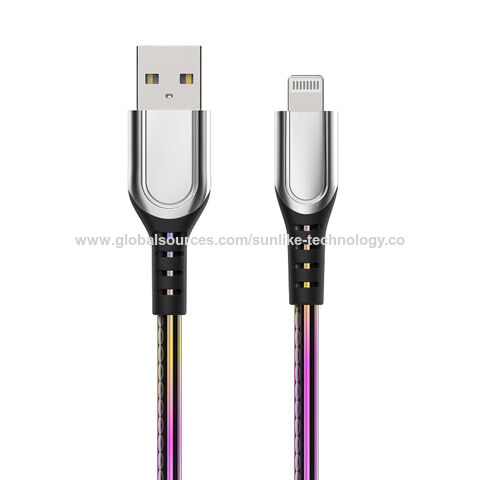 China MFi USB A to lightning C89 cable,colorful cable on Global Sources ...