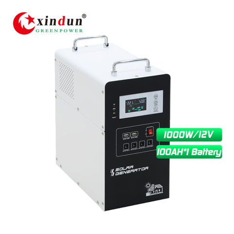 China 1000W solar Inverter solar controller and 1*100Ah battery all in ...