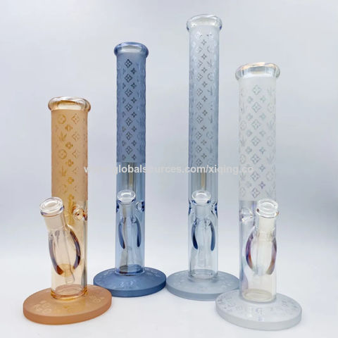 China 12-18′′ 7mm Thickness Electroplate Glass Cylinder Water Pipe ...