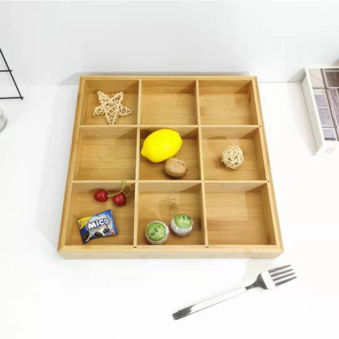 Buy Wholesale China Bamboo Wood Dried Fruit Box Desktop Wooden Storage ...