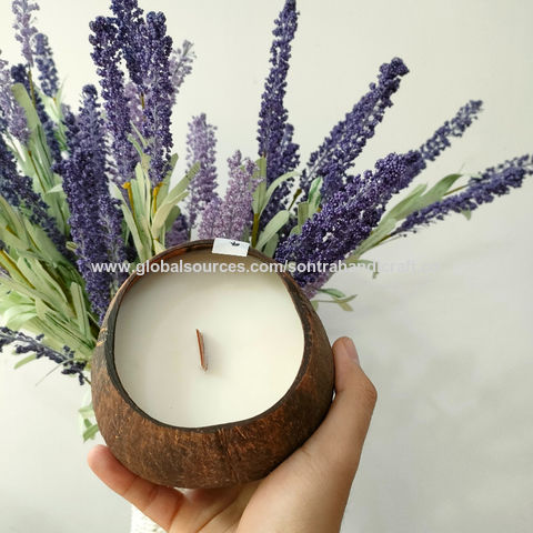 Buy Wholesale Vietnam Natural Coconut Shell Candle Bowls, Scented ...