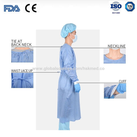 Disposable surgical clothing operating top coat protective wear ...