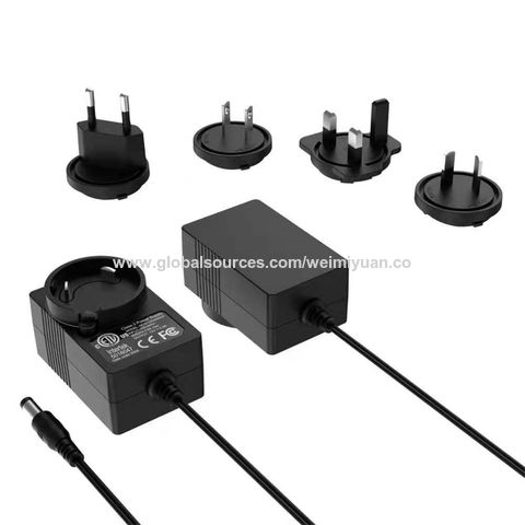China 5W 12W,24W,36W switching power adapter with interchangeable AC ...