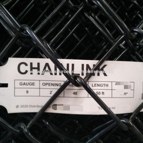North America Black Pvc Coated Chain Link Mesh Rolls /pvc Coated Chain ...
