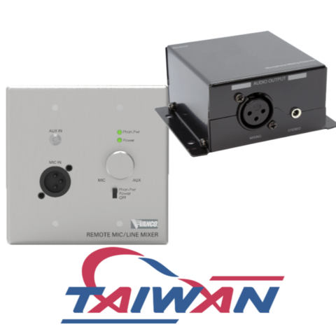 Taiwan Wall Plate Remote MIC/LINE Mixer Kits on Global Sources,Wall ...