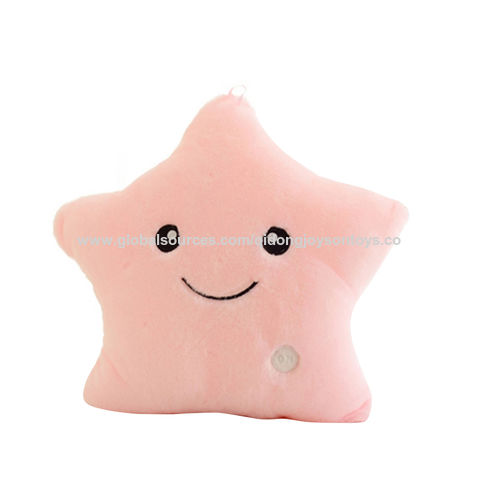 Star LED Light Stuffed Embroidery Kids Soft Custom Plush Toys, children ...
