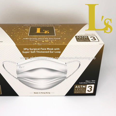 Hong Kong SAR Mask with Logo, Made in Hong Kong ASTM Lv 1 / 2 / 3 Face ...