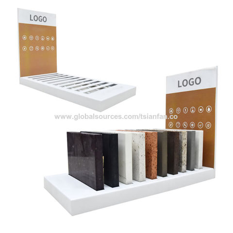 Quartz Desktop Stand Countertop Tile Sample Display Rack Stone Ceramic ...