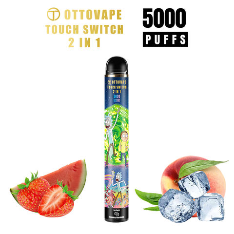 China Ottovape touch switch 5000 puffs rechargeable disposable vape ...