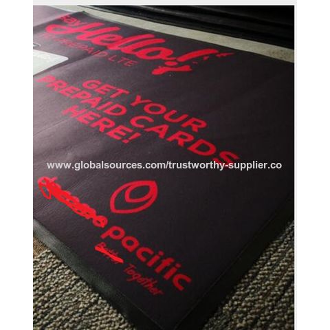 Buy Wholesale China Non-slip Waterproof Printed Carpet Logo Mats ...